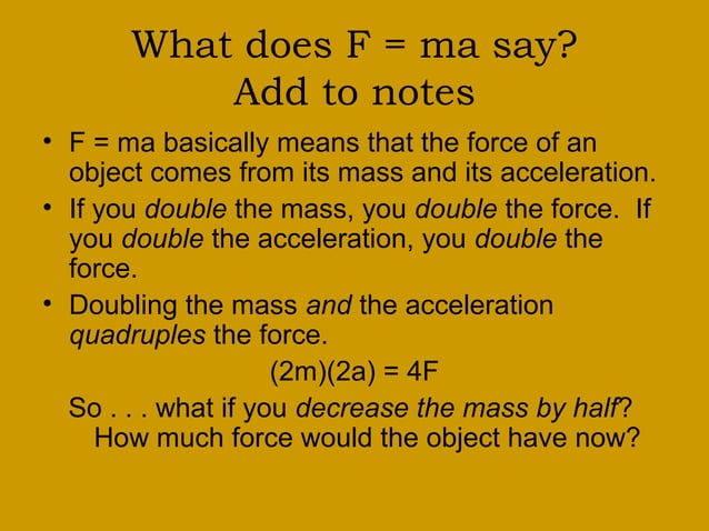 Newton's 3 laws of Motion | PPT