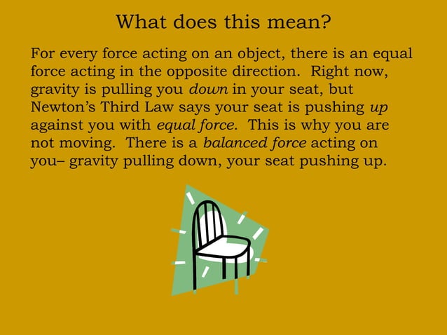 Newton's 3 laws of Motion | PPT