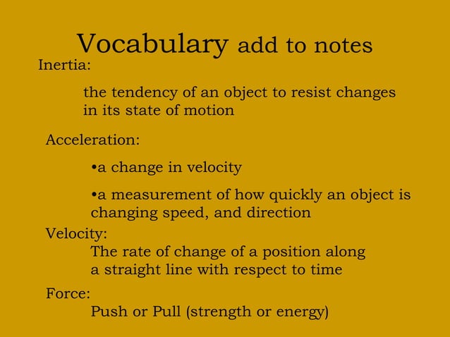 Newton's 3 laws of Motion | PPT
