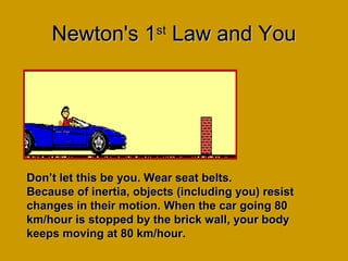 Newton's 3 laws of Motion | PPT