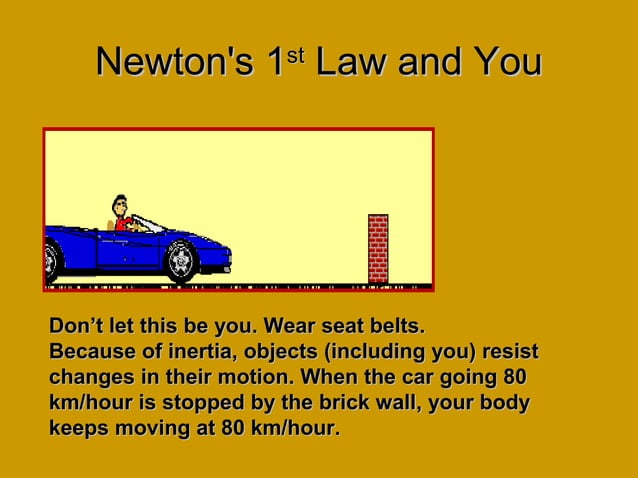 Newton's 3 laws of Motion | PPT
