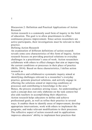 1Discussion 2 Definition and Practical Applications of Acti.docx