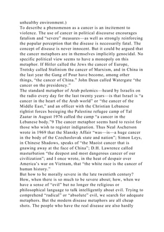 1Disease as Political MetaphorSusan Sontag February 23.docx
