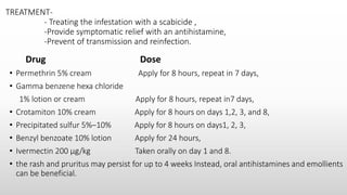 diseases caused by arthropods and Scabies | PPTX