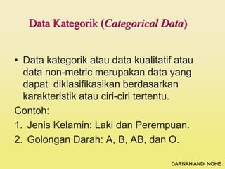 Distribusi diskrit dan data kategorik | PPT