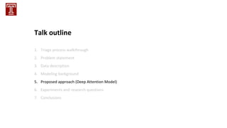 Deep Attention Model for Triage of Emergency Department Patients ...