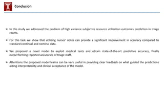 Deep Attention Model for Triage of Emergency Department Patients ...
