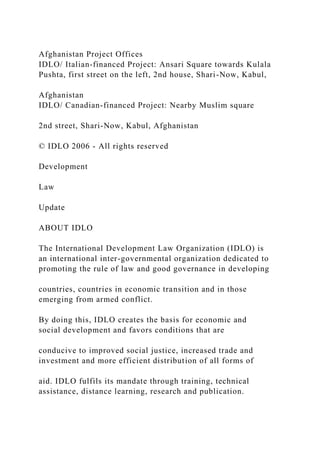 1DLU - Development Law Update © IDLO 2006 - IDLO Making .docx