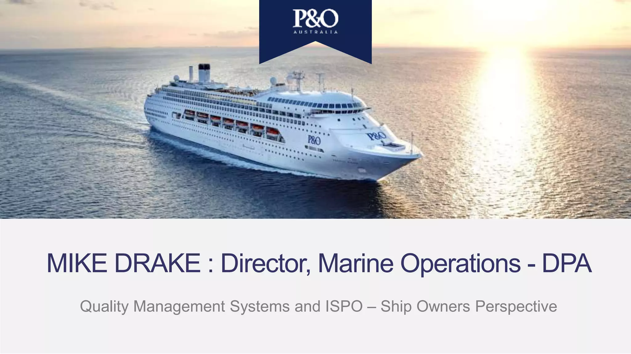 Quality Management Systems and ISPO by Mike Drake | PPTX