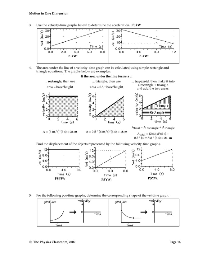 1d motion worksheet_packet | PDF