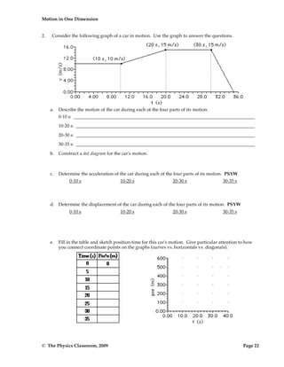 1d motion worksheet_packet | PDF