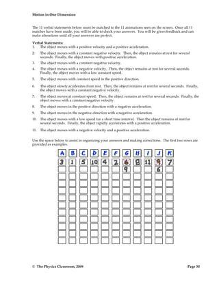 1d motion worksheet_packet | PDF