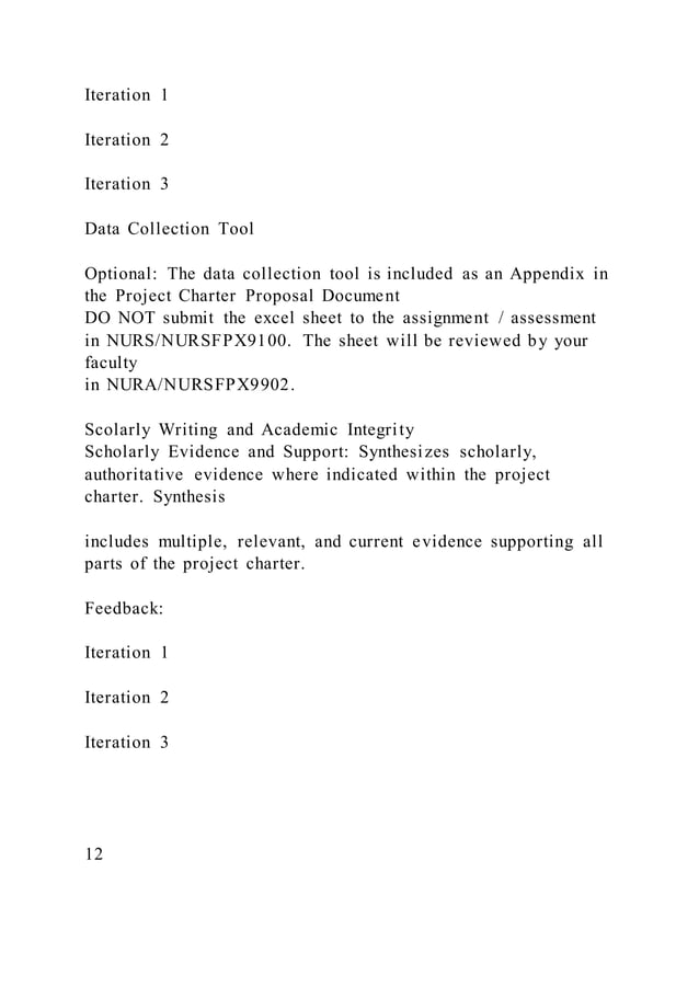 1 Doctoral Project Charter Proposal Checklist Instruct | PDF