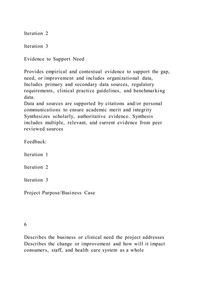 1 Doctoral Project Charter Proposal Checklist Instruct | PDF