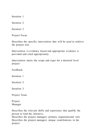 1 Doctoral Project Charter Proposal Checklist Instruct | DOCX
