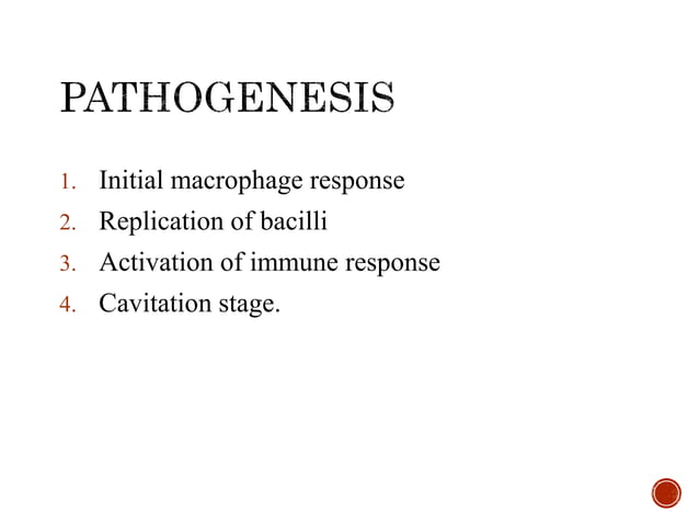 Pathophysiology of Tuberculosis and it's Complications | PPTX ...