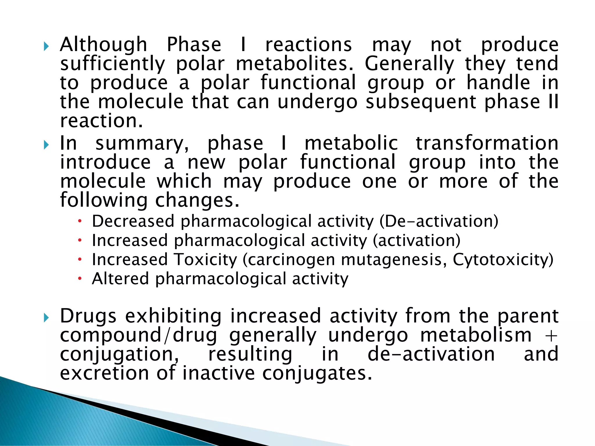 Drug metabolism or Biotransformation | PDF