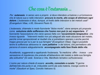 L' eutanasia | PPTX