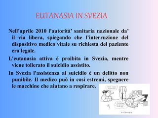 L' eutanasia | PPTX