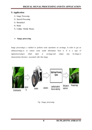 DIGITAL SIGNAL PROCESWSING AND ITS APPLICATION | DOCX