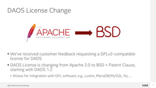 DUG'20: 01 - Welcome & DAOS Update | PPT