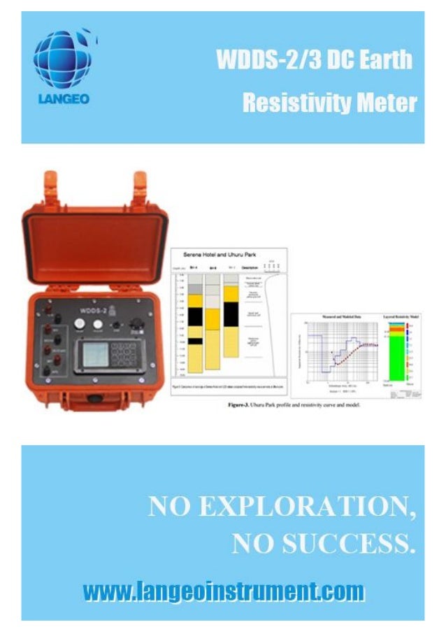 LANGEO: 1D vertical electrical sounding method by geophysical ... LANGEO: 1D vertical electrical sounding method by geophysical ...