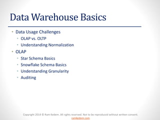 Data Warehouse Basics | PDF