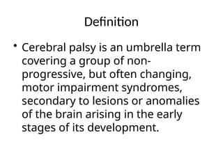 Cerebral palsy. Cerebral pediatric .pptx