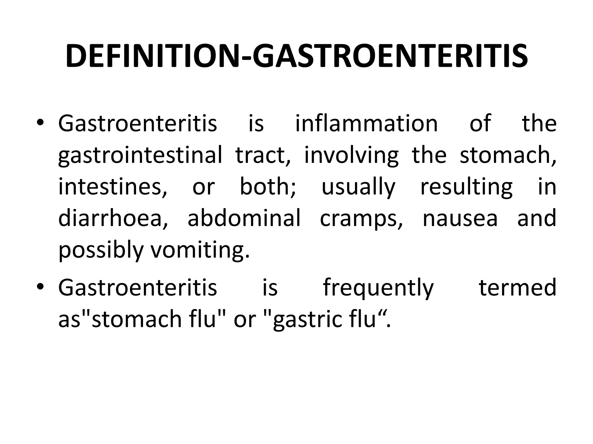 Gastroenteritis | PPTX