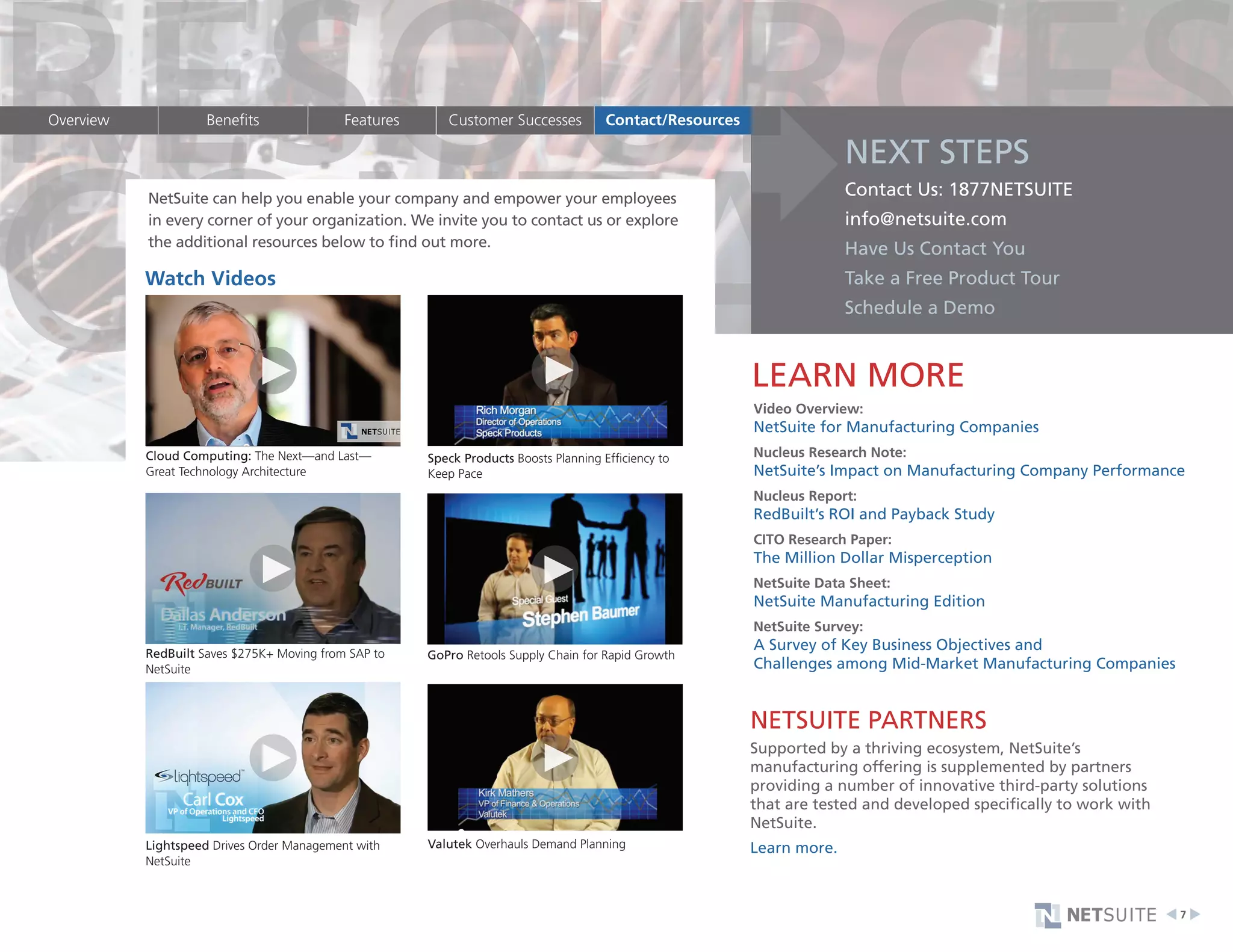 NetSuite for Manufacturing | PDF