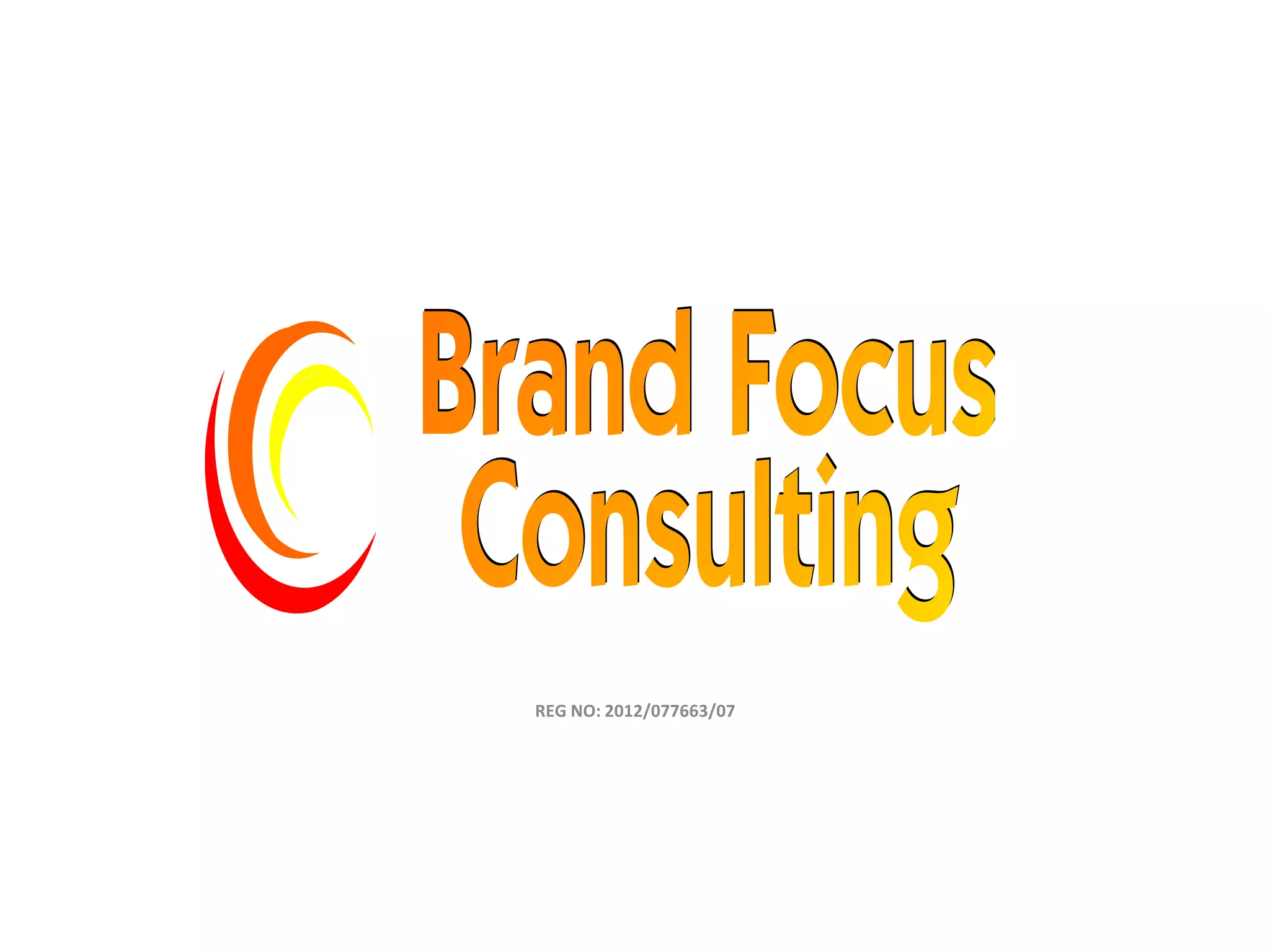 Brand Focus 1 Page Presentation | PPT