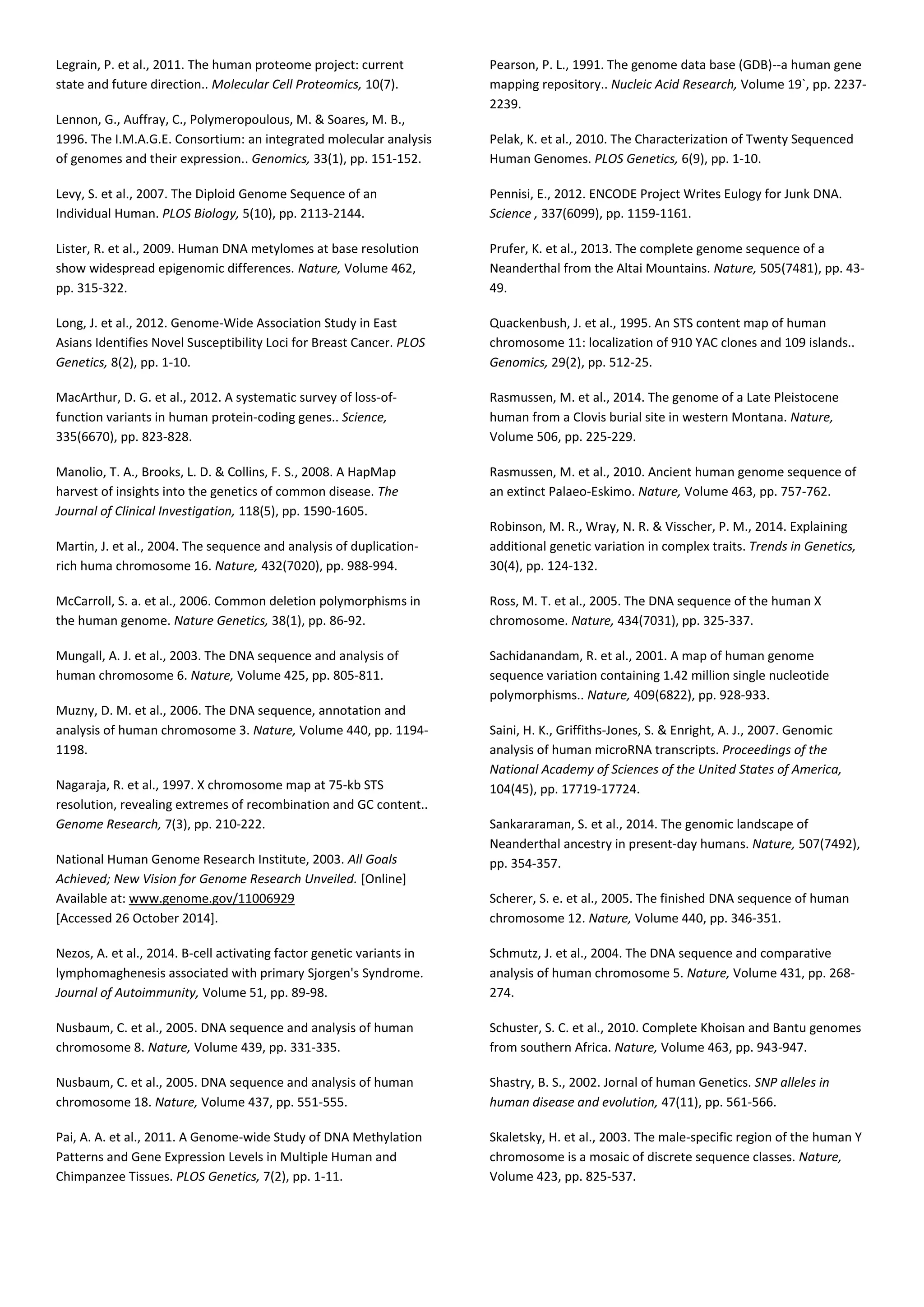 Whats Beyond The Finished Human Genome Sequence | PDF