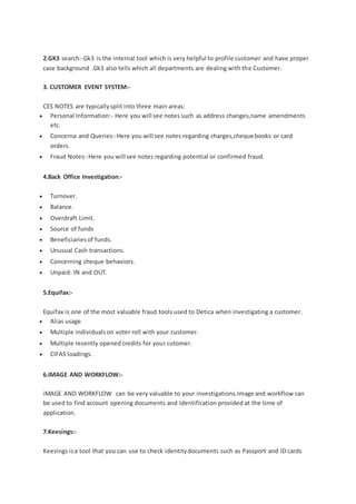 DETICA INTRODUCTION AND EXPLANATION . | DOCX