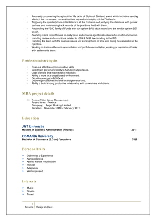 Vanaja CV | DOCX