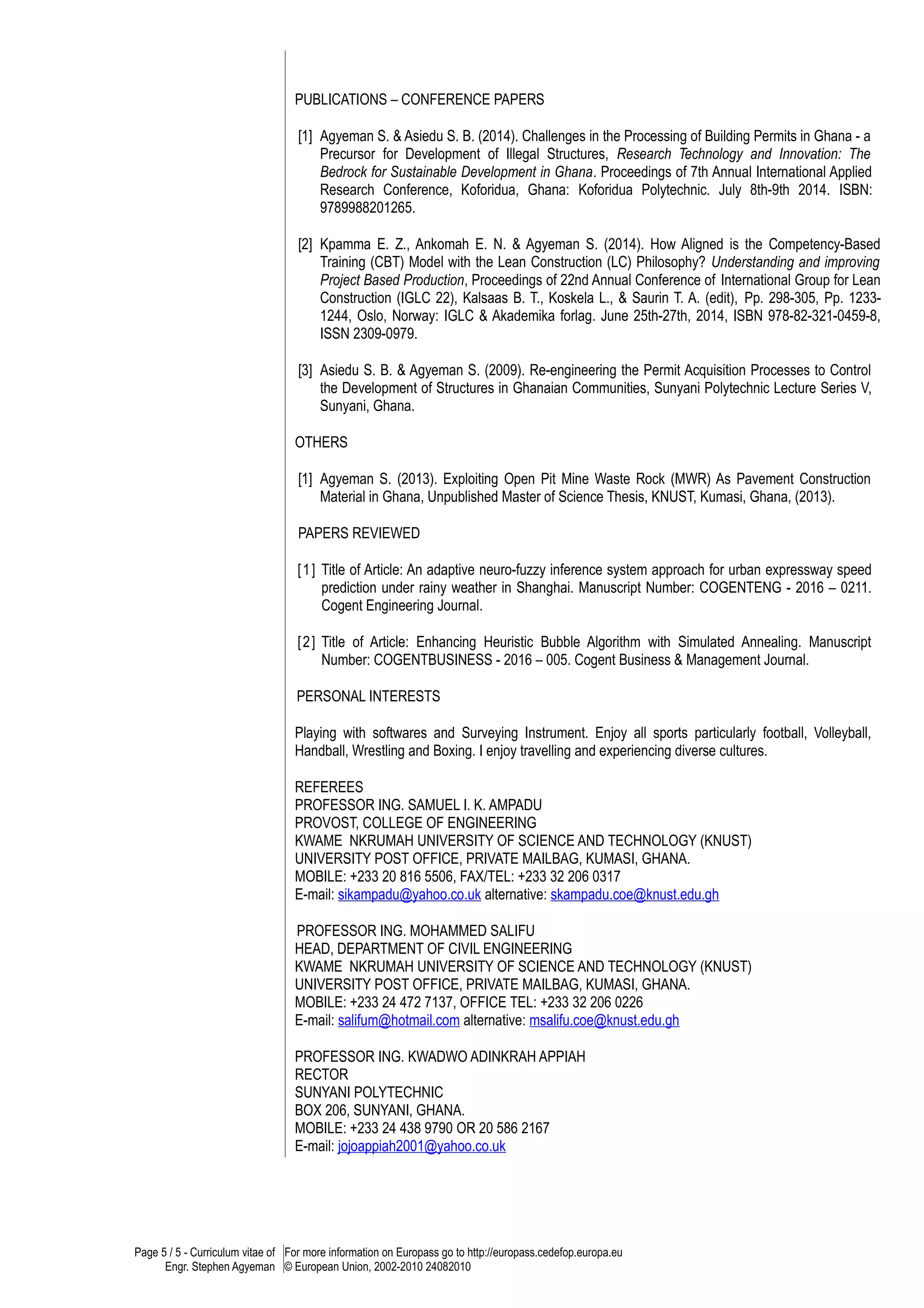 Europass CV Updated Current | DOC