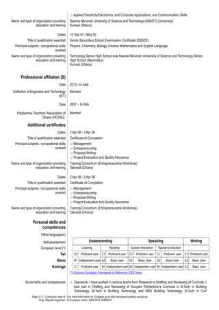 Europass CV Updated Current | DOC