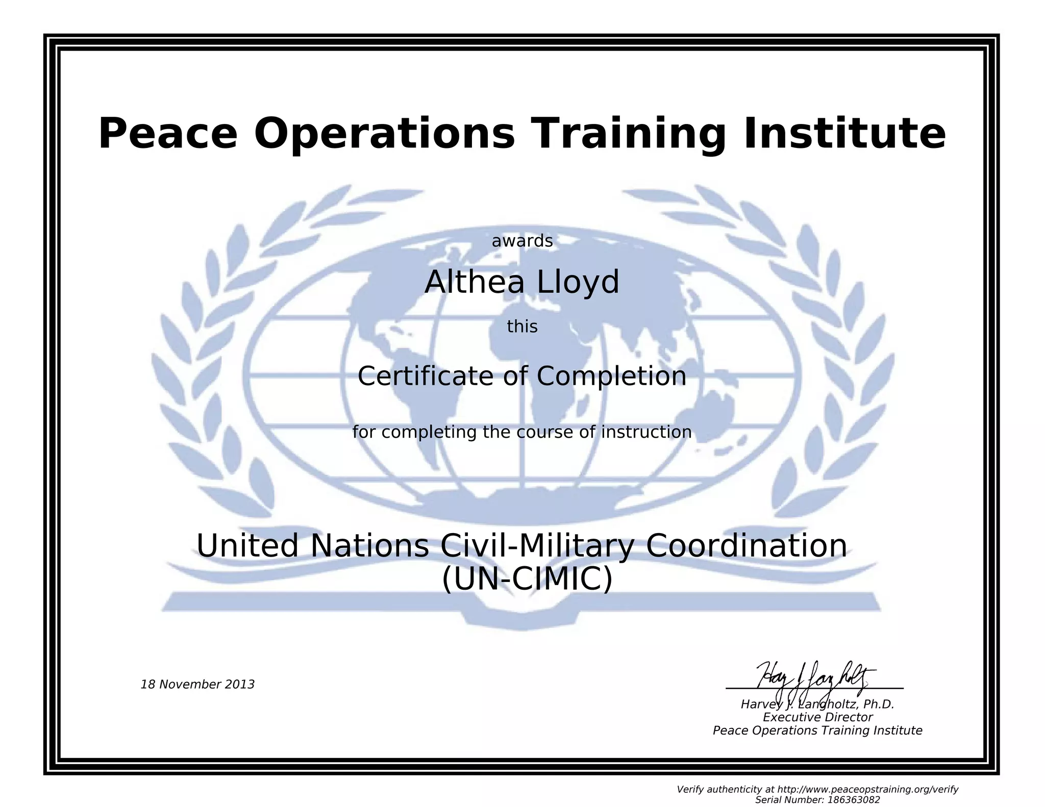 un-civil-military-coordination-un-cimic-certificate | PPT