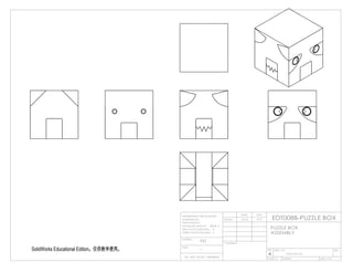 puzzle box.PDF | Drawing and Sketching | Arts and Crafts