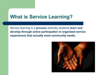1 E1 Introduction To Service Learning | PPT