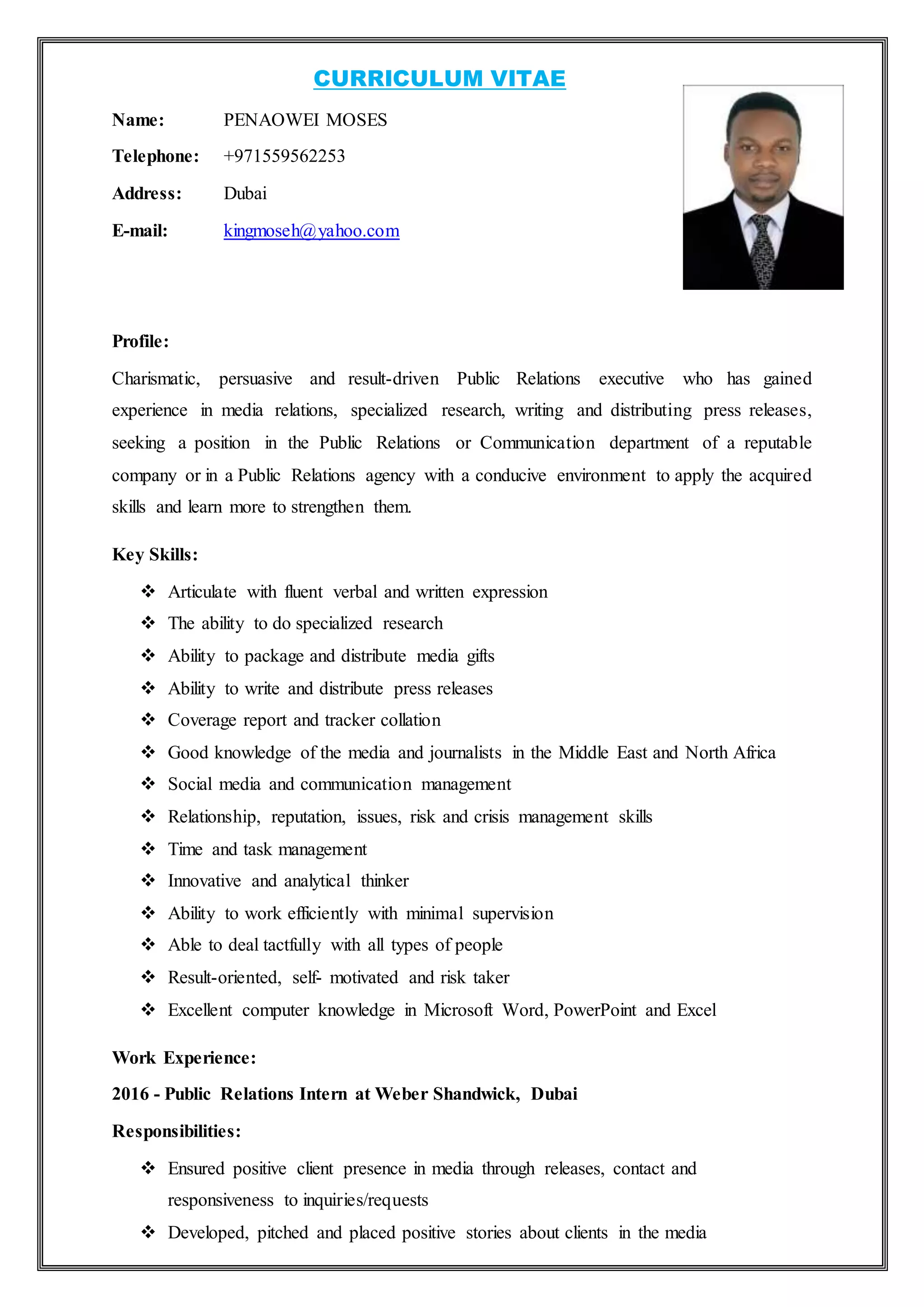 MY LATEST RESUME (CV) | DOCX