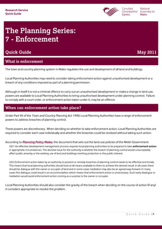 The Planning Series 7 - Enforcement | PDF | Developmental Sites | Real ...