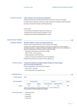 Ahmed Adel Mohamed Nasser | PDF | Civil Engineering Industry | Industries