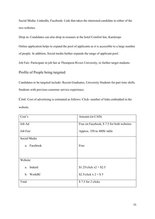 Stafing Major Assignment | PDF