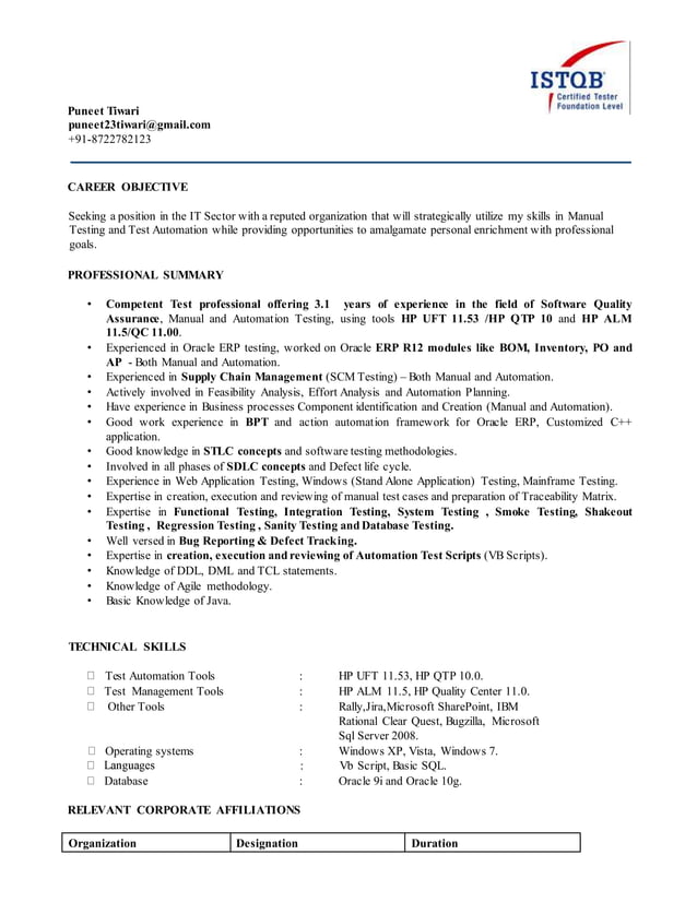 Puneet 3 Resume | PDF