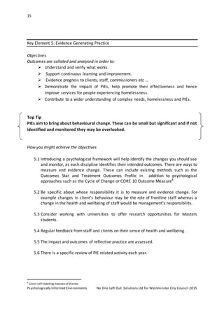 2015 Creating a Psychologically Informed Environment | PDF