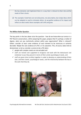 2015 Creating a Psychologically Informed Environment | PDF