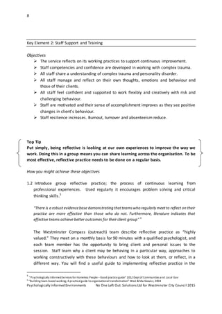 2015 Creating a Psychologically Informed Environment | PDF