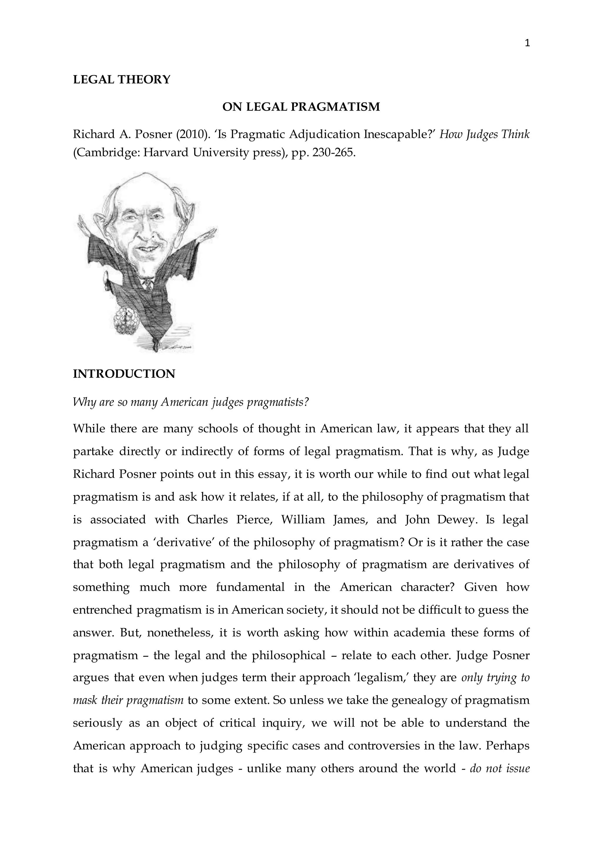 On Legal Pragmatism | DOCX