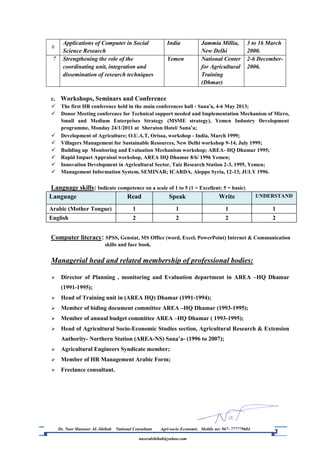 Dr. Nasr updated CV 2015 | PDF