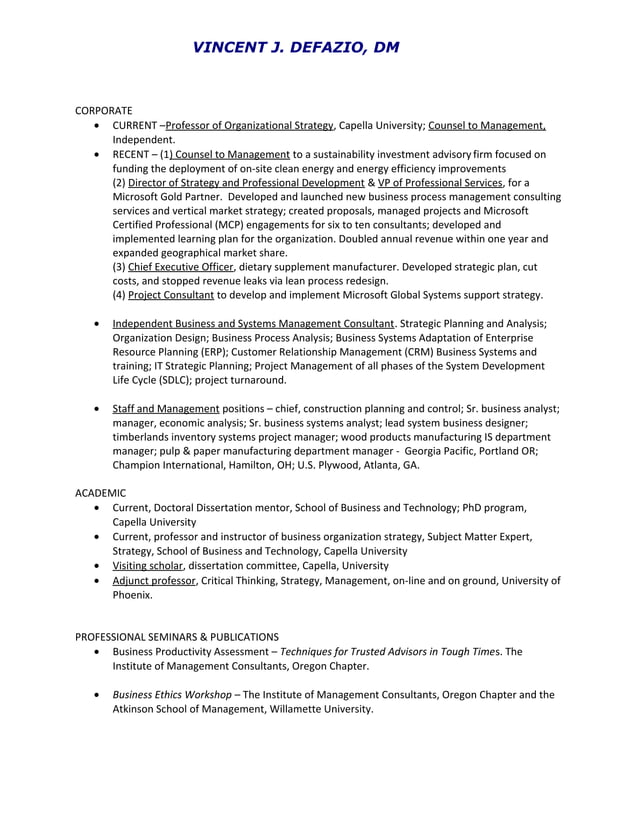 V DeFazio DM Nov 2016 CV DOC v-defazio-dm-nov-2016-cv-doc
